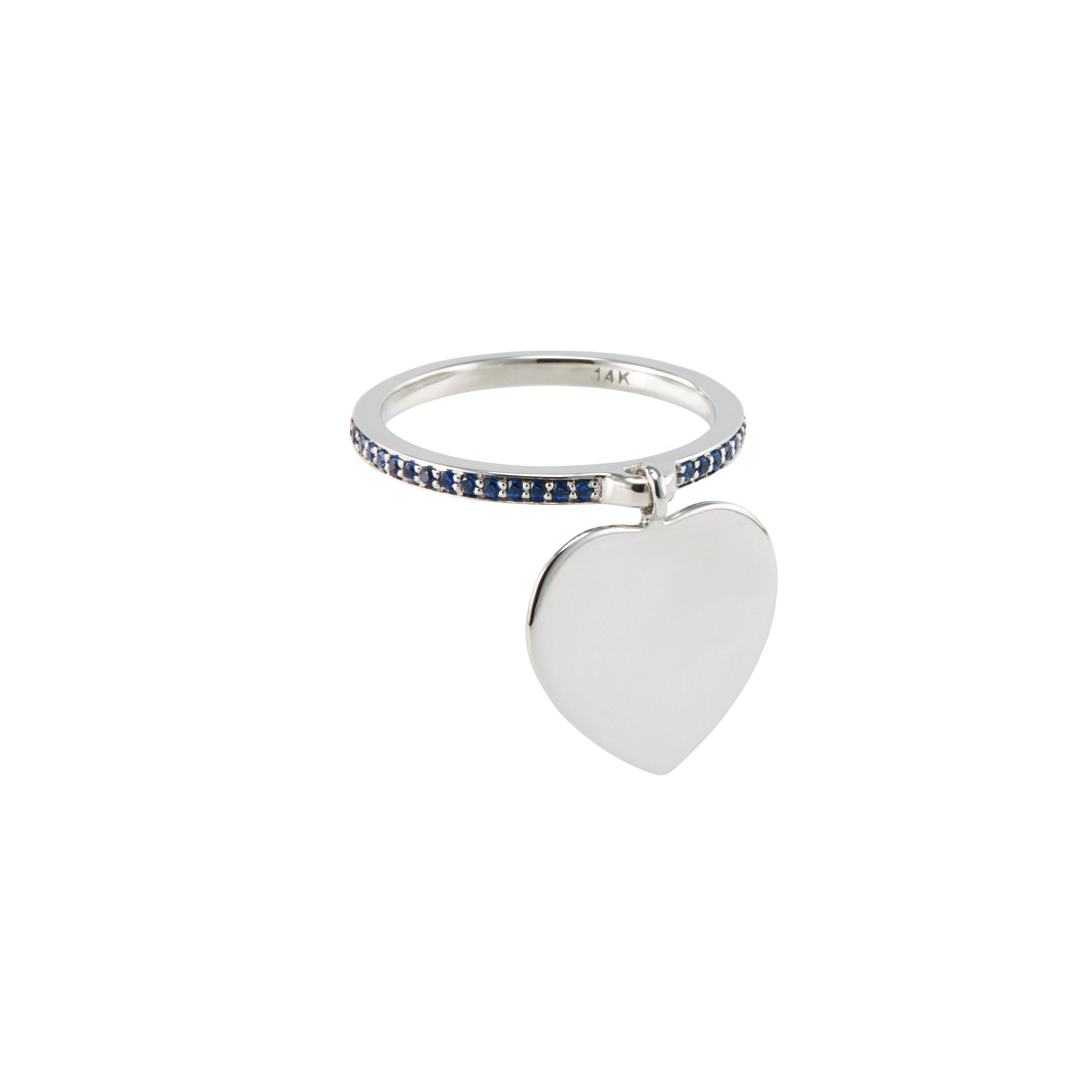 Dolce Amore Gemma Sapphire Heart Charm Ring / Dolce Amore – Dolce Amore ...